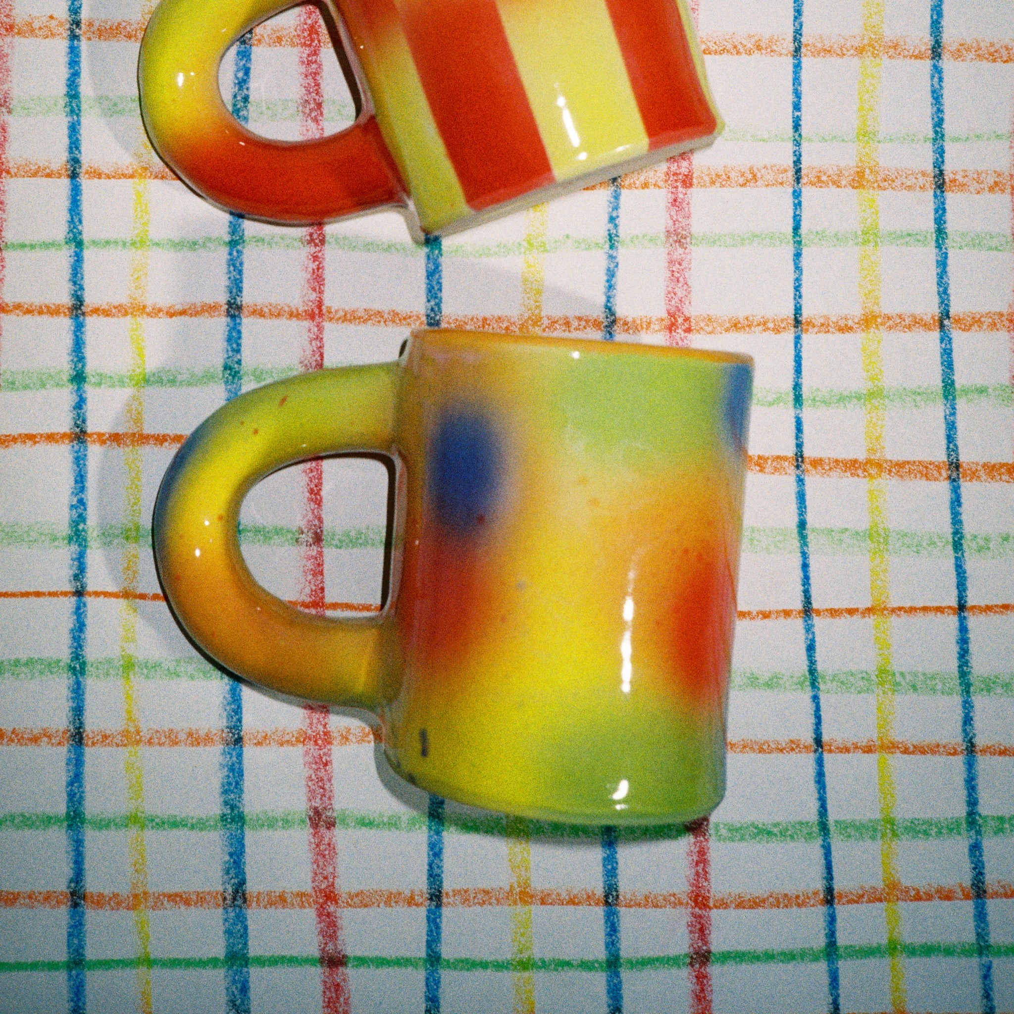Rainbow Airbrush Chunky Mug – STUDIODAFFA