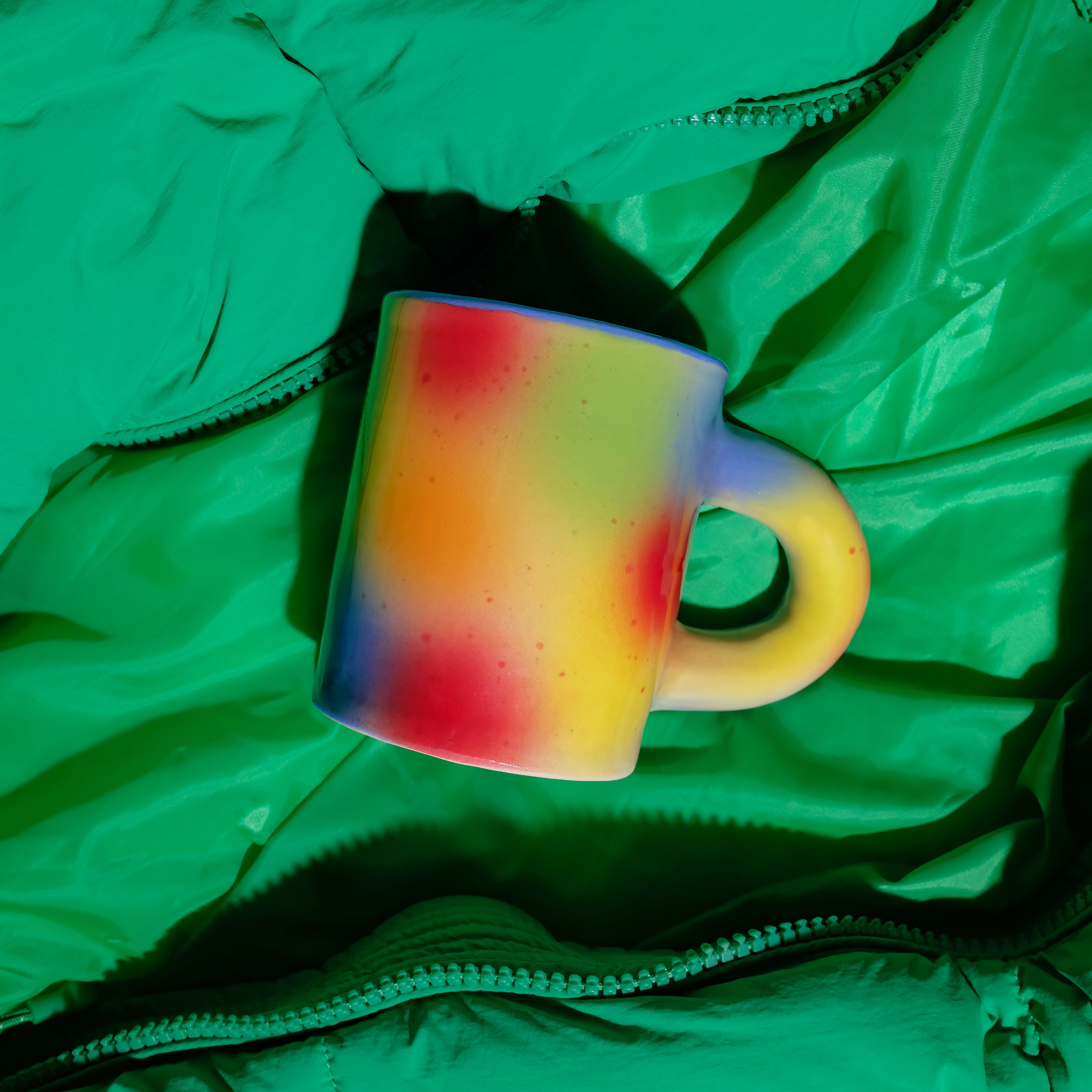 Rainbow Airbrush Chunky Mug – STUDIODAFFA